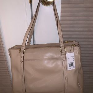Coach | Bags | Leather Cream Coach Handbag | Poshmark